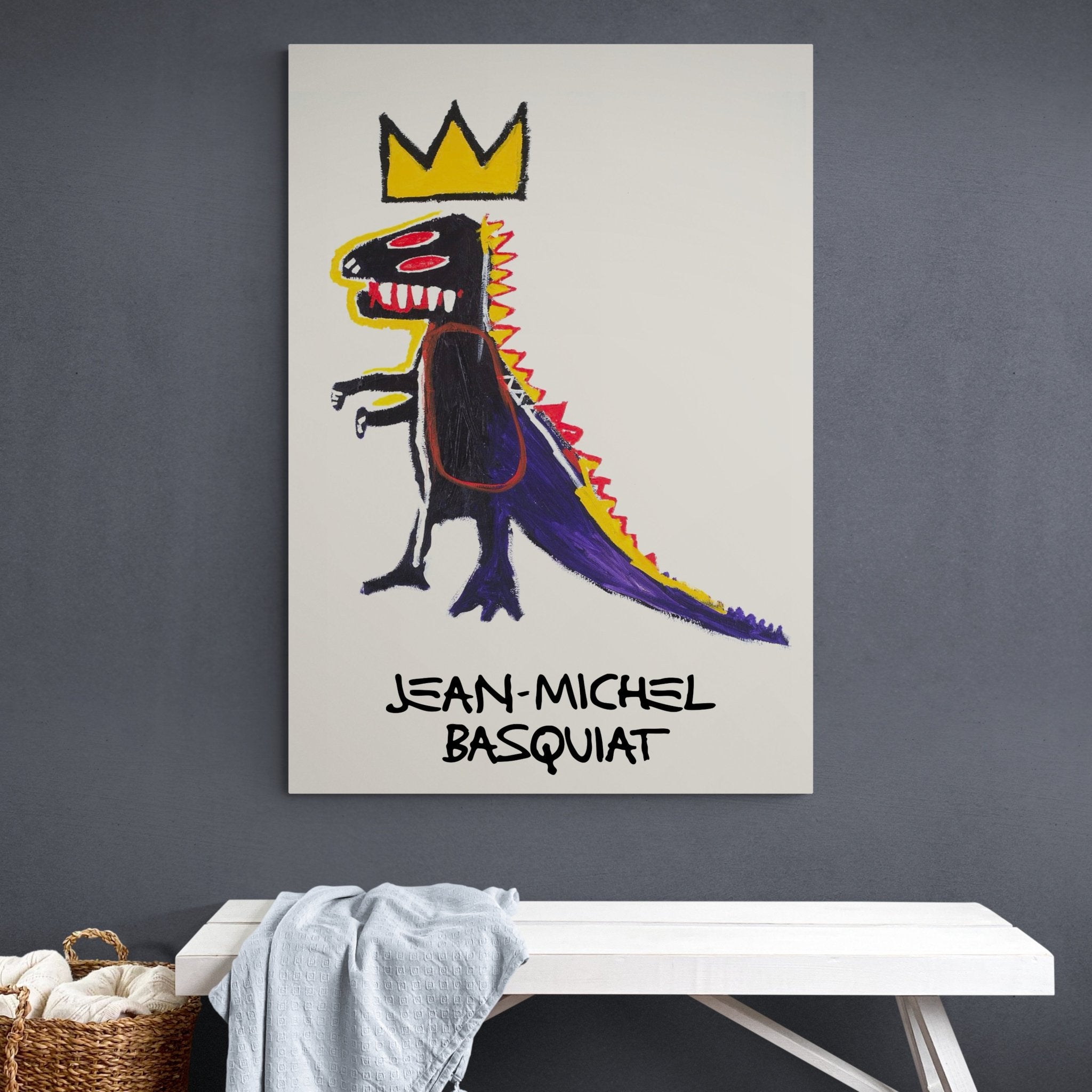 Cuadro Jean-Michel Basquiat Dinosaurio | La Casa Del Cuadro
