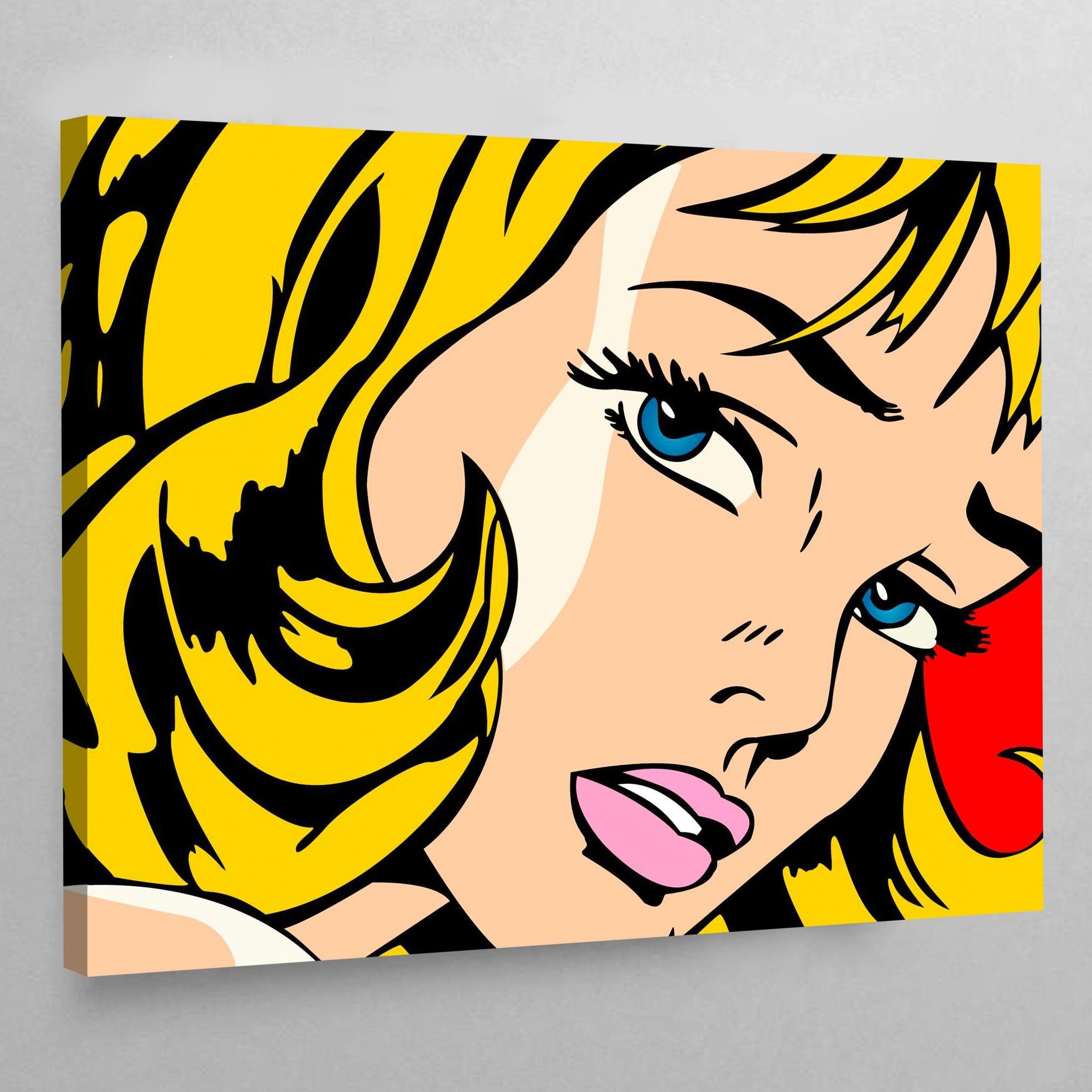 Cuadro Pop Art Mujer Comic | La Casa Del Cuadro